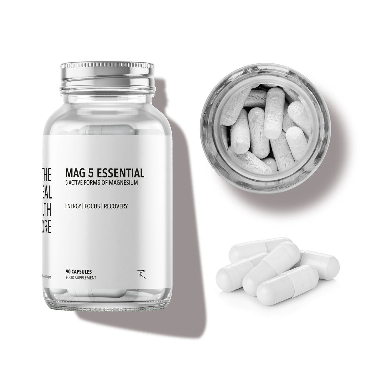 TRHS Magnesium Mag 5 Essential (5 active forms of magnesium) Complex ...