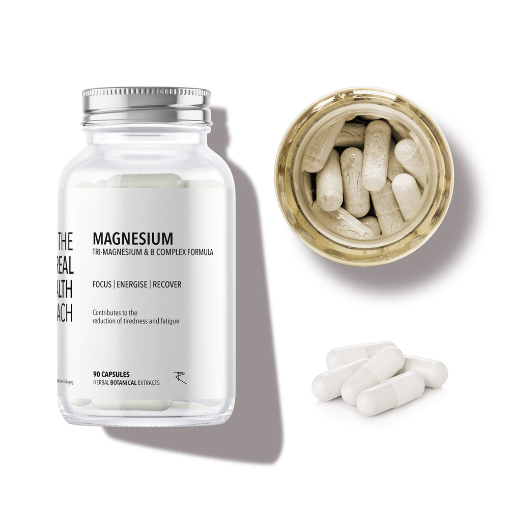 TRHS Magnesium & Methylated B Vitamin Complex Formula - 90 Capsules ...